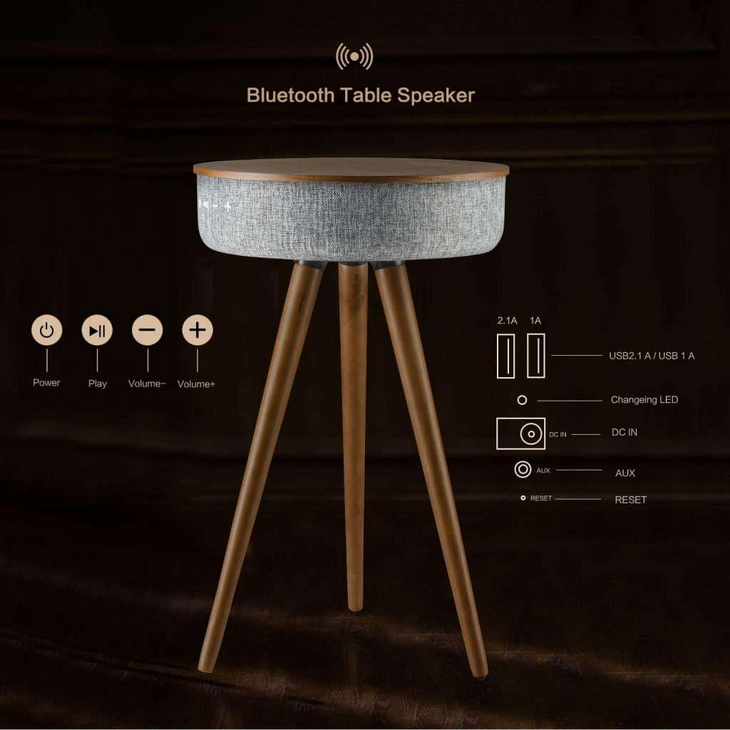 BLUEMAN Table Teak Bluetooth Speaker - BTZ1 | Digistore